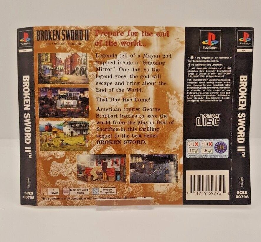 PS1 PLAYSTATION 1 Rare Manuals Front and Rear Inlays Artwork - Large ...