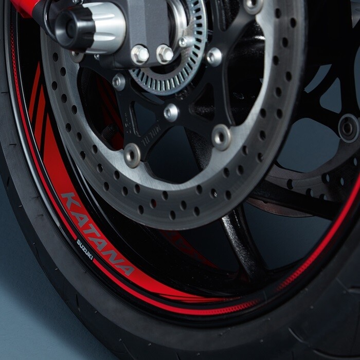 Suzuki Katana Inner Rim Decals 990D0-07L06-RED | eBay