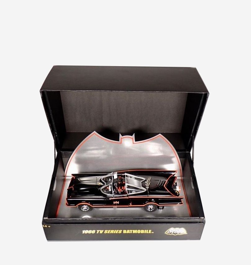 Hot Wheels Super Elite 1/18 Batman Classic 1966 TV Series BATMOBILE NIB ...