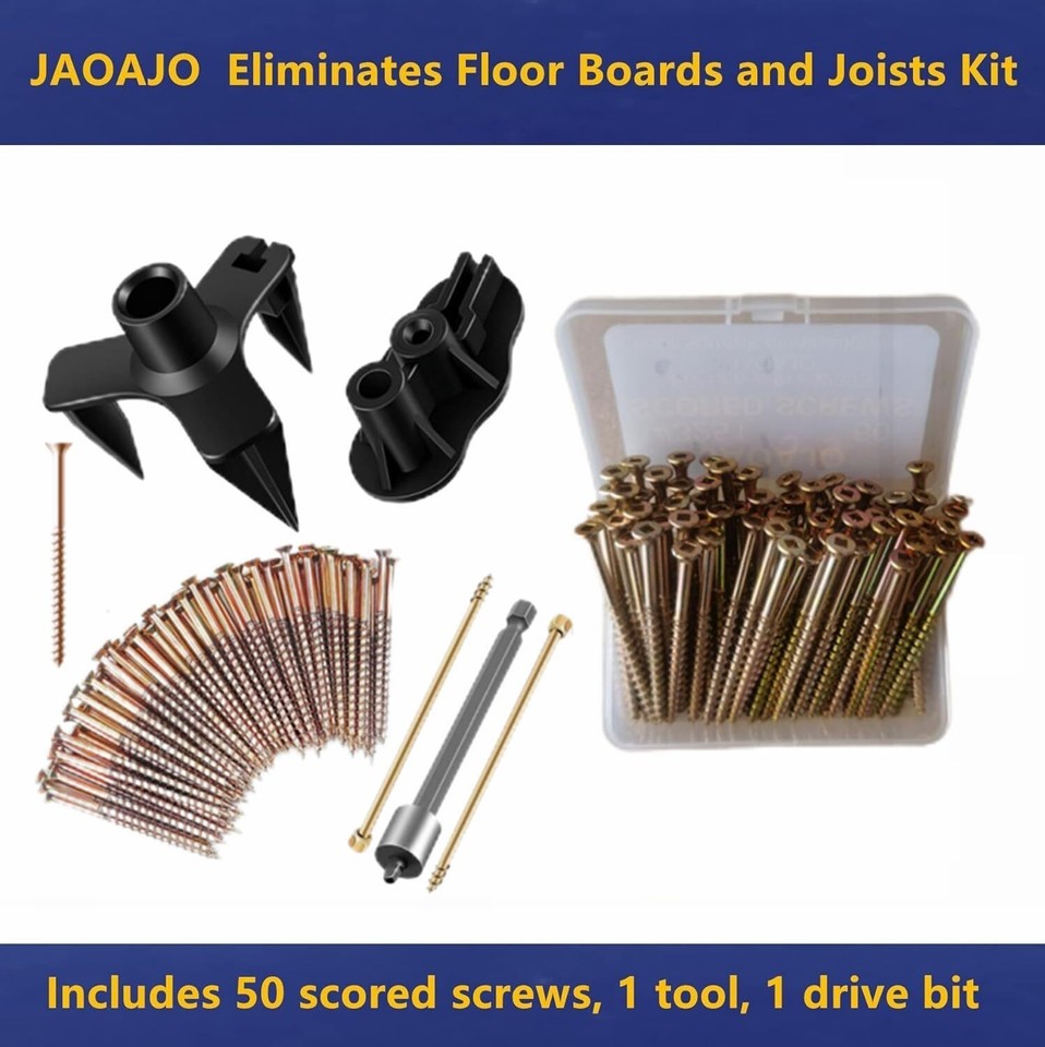 Eliminate Squeaky Noise Floor Repair Kit with 5 Tools and 50 Screws for ...