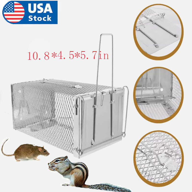Humane Rat Live Trap for Rabbits Squirrel 1 Door Rodent Control Catch ...