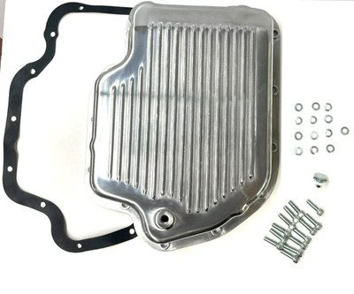 Aluminum GM Turbo 400 Finned Transmission Trans Pan Polished w/ bolts ...