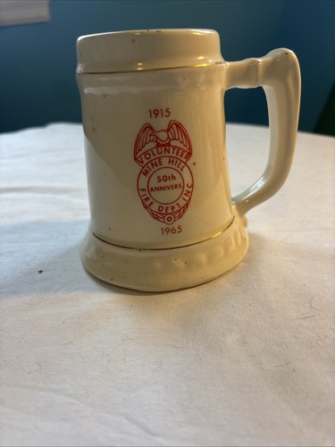Vintage Mine Hill Volunteer Fire Department 50th Anniversary 1965 Mug ...