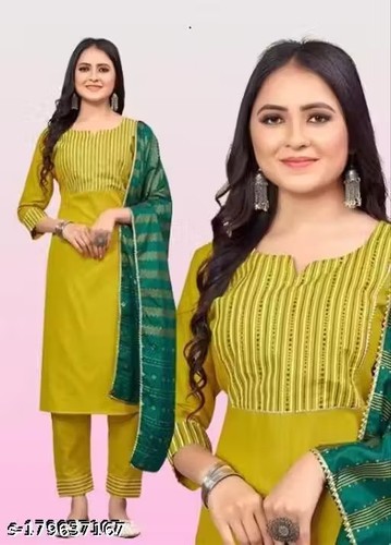 Women Top Tunic Kurti Pant Dupatta Set Indian Pakistani Salwar Kameez Designer | eBay