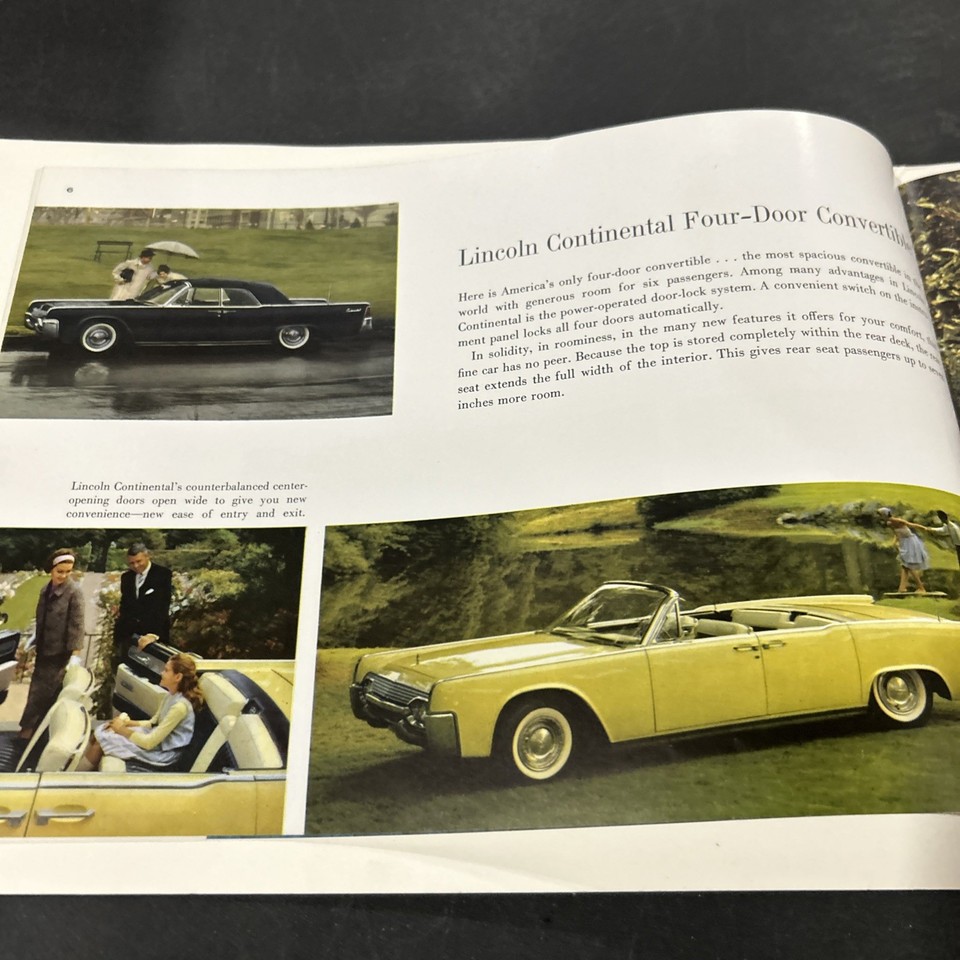 Vtg Original LINCOLN CONTINENTAL FOR NINETEEN SIXTY-ONE 1961 SALES ...