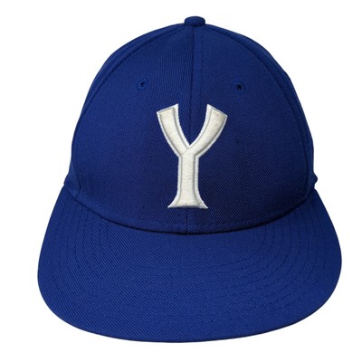 Y Fitted Baseball Cap Blue 7 1/8 Lightweight Embroidered 6 Panel The ...