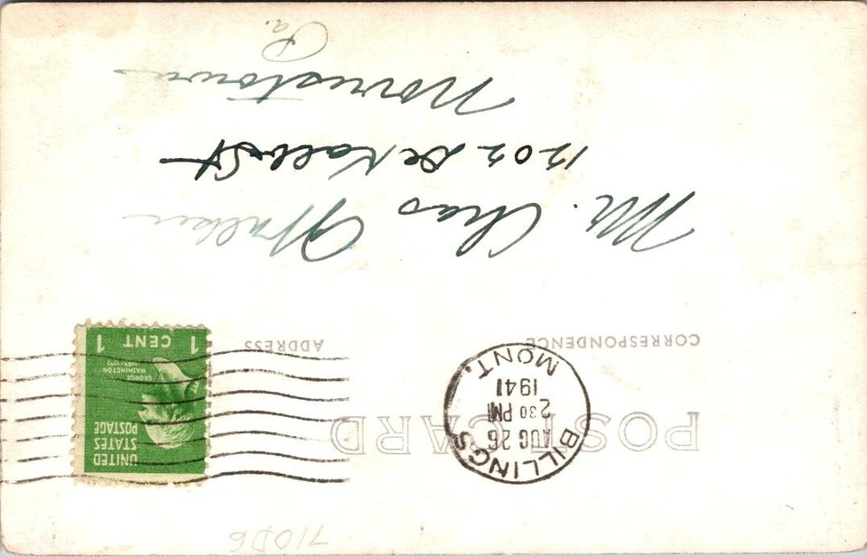 RPPC John Hedman Rodeo Horse Billings MT RR Doubleday photo postcard ...