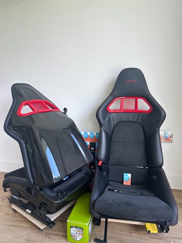 PORSCHE 997 911 GT3 GT2 carbon folding bucket seats Spyder GTS 991 ...