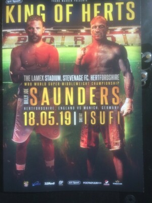 Billy Joe Saunders v Shefat Isufi Boxing Programme | eBay UK