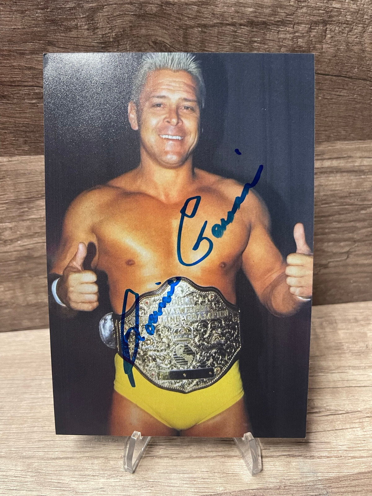 Rugged Ronnie Garvin WWF Wrestler Hand Signed 4x6 Photo TC46-2210 | eBay
