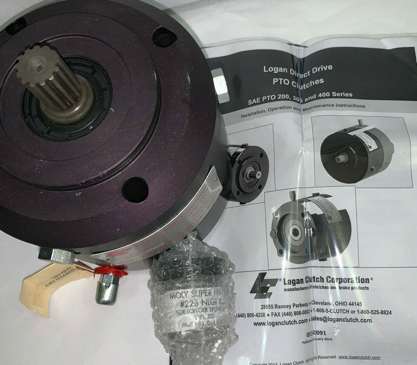 LOGAN PTO Clutch #SBB-2002 - Direct Drive | eBay