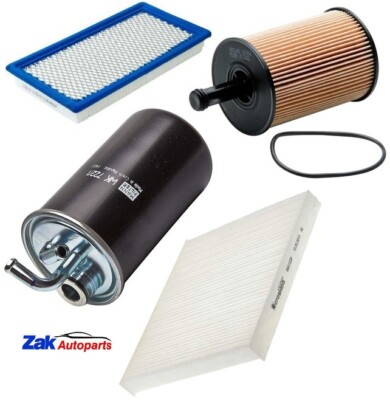 FOR DODGE CALIBER 2.0 CRD 06-11 SERVICE KIT OIL AIR FUEL & CABIN ...