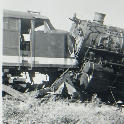 Soo Line Head-on Train Wreck Photo 1950 Paynesville Minnesota ...