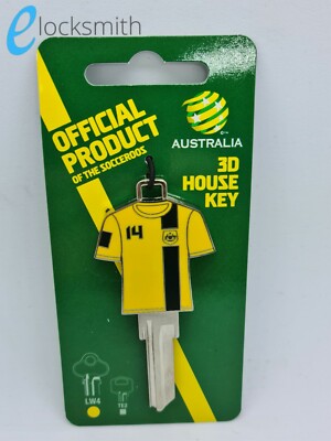 Socceroos 3D House Key Blank - LW4 Keyway - Collectable - Football ...