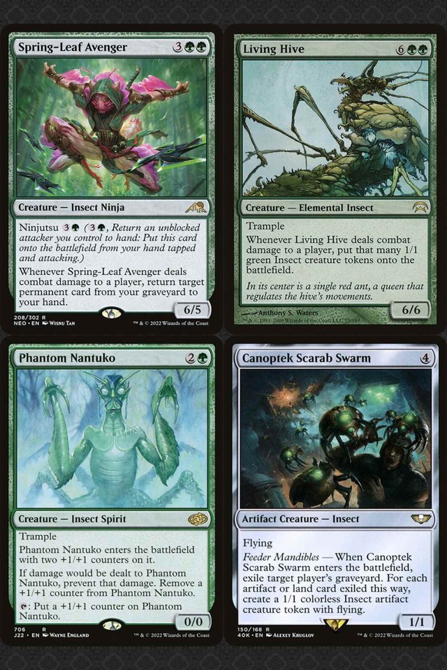 Grist, the Hunger Tide Commander Deck Insect Token MTG Magic Ready-to ...