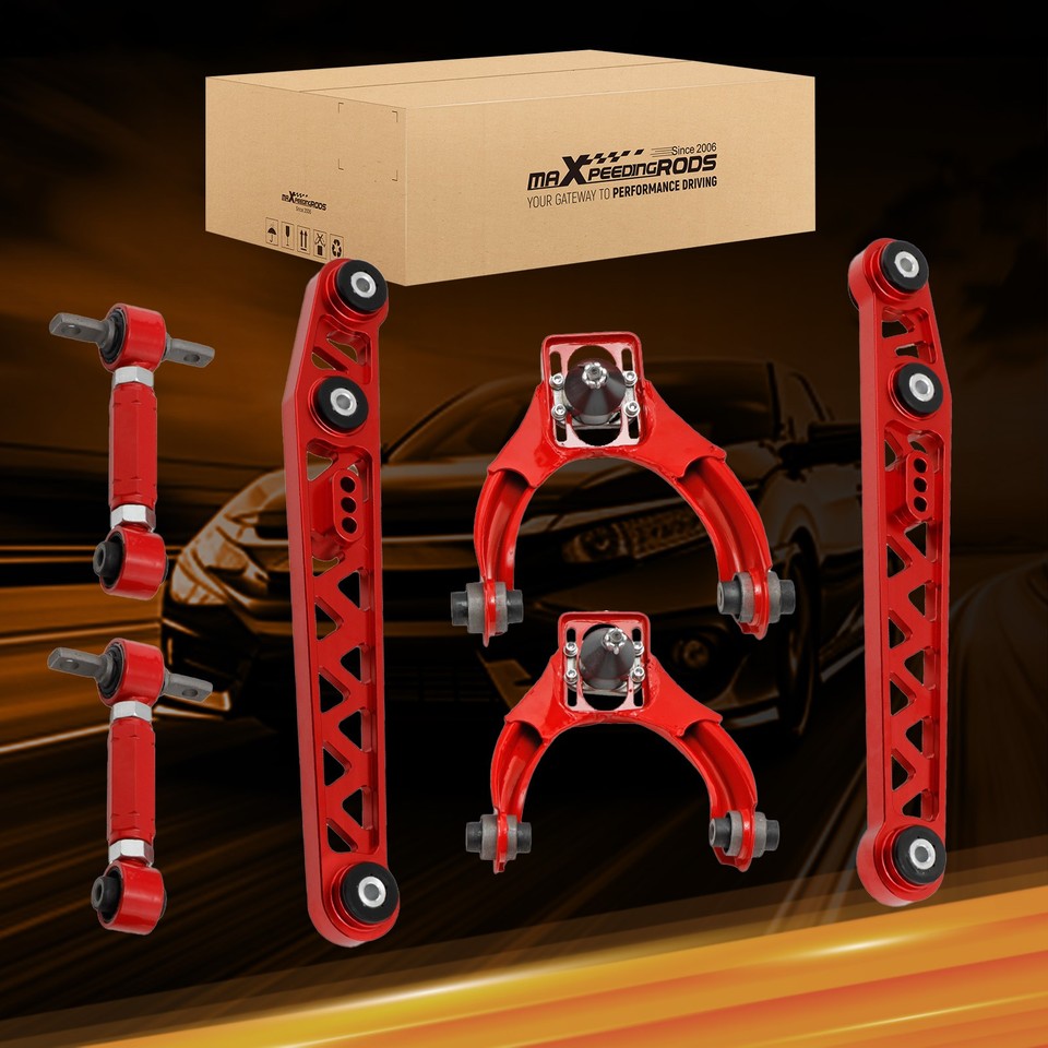 24 Wege Dämpfer Gewindefahrwerk + Querlenker und Sturz-Kit for Honda ...