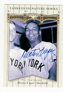 Hector Lopez autographed Baseball Card 2003 Upper Deck #35 Yankees ...