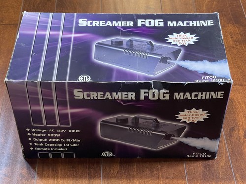 Screamer Fog Machine HALLOWEEN ETC Brand Fitco Model 19100 with Box 400 ...