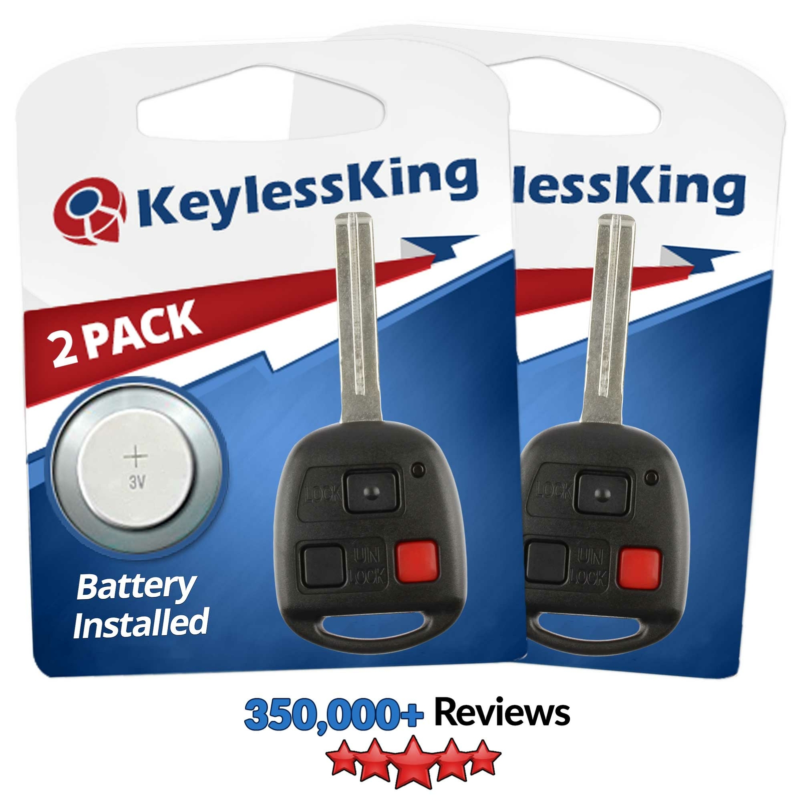 2 Replacement for 2003 2004 2005 2006 2007 2008 2009 Lexus GX470 Key ...