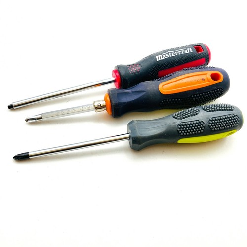 3 Pcs Master Craft, B Think Square, Phillips and Flat Head Screwdriver ...