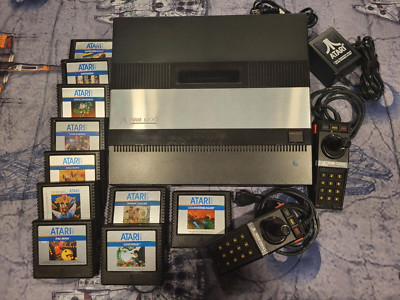 ATARI 5200 - 10 GAMES - 2 CONTROLLERS - CABLES - WORKS GREAT!!! | eBay