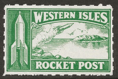 1934 GREAT BRITAIN rocket mail stamp WESTERN ISLES, SCARP-HARRIS - EZ ...