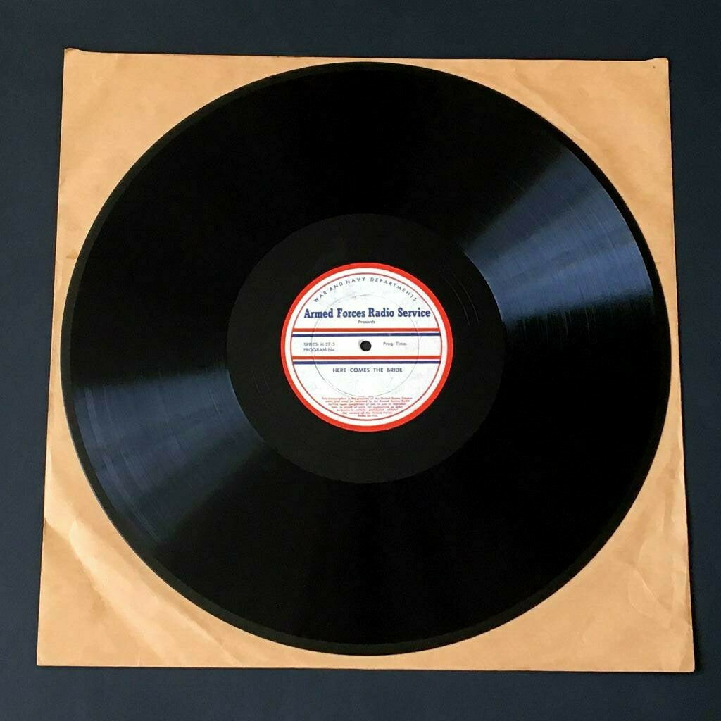 RARE ANNA LEE HERE COMES THE BRIDE 16" AFRS RADIO SHOW TRANSCRIPTION ...