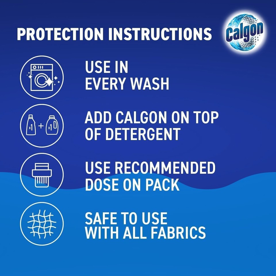 Calgon 4-in-1 Washing Machine Cleaner and Water Softener Tablets, 75 ...