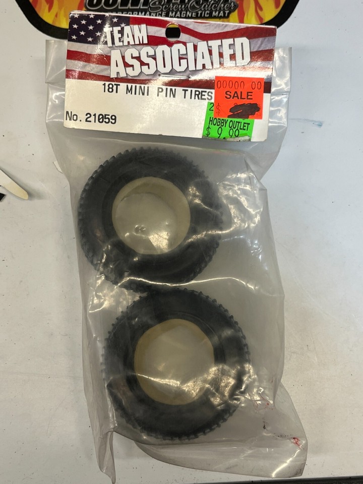 Team Associated Mini Pin Tires Rc18t 4wd Truck 1/18th Scale Rc 21059 X2 ...
