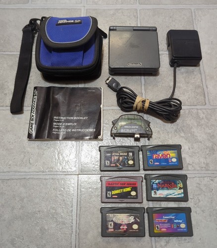 Gameboy Advance SP Handheld Console and Games Gray | eBay