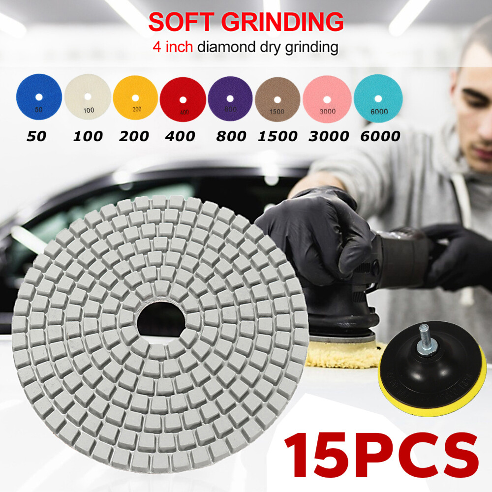HONGUIS 3 Inch *10mm Concrete Polishing Pucks,Grit 30 Set Of 3, Resin ...