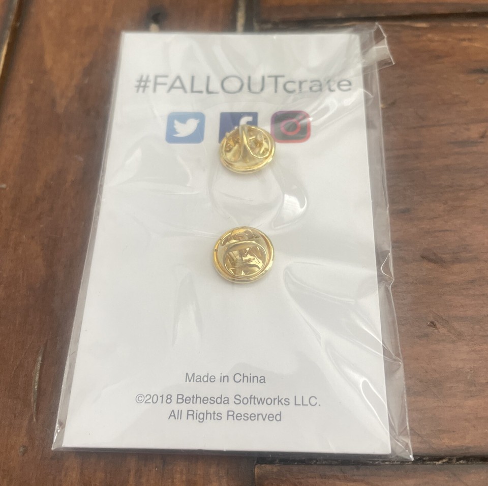 Fallout Wasteland Pin Loot Crate Fallout Crate Vault Boy Perk Black ...