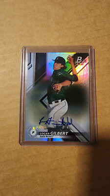 Logan Gilbert 2019 Bowman Platinum Topp Prospect Rookie Auto Autograph ...