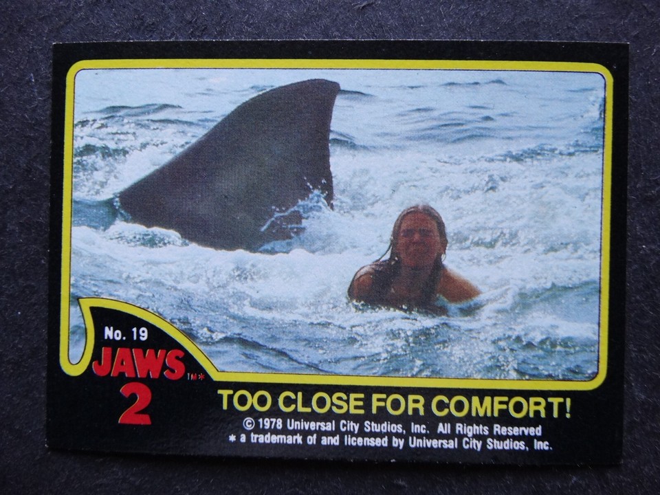 1978 Topps Jaws 2 Shark Movie Trading Card Complete Your Set You U Pick ...