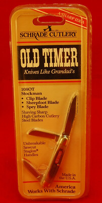 Schrade USA Old Timer 108OT "Junior" Vintage Pocket Knife NOS | eBay