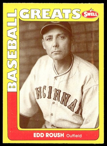 1991 Swell Baseball Greats Edd Roush Cincinnati Reds #134 | eBay