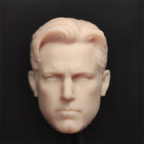 1/12 Scale The Batman Ben Affleck Wayne Head Sculpt Unpainted Fit 6" ML ...