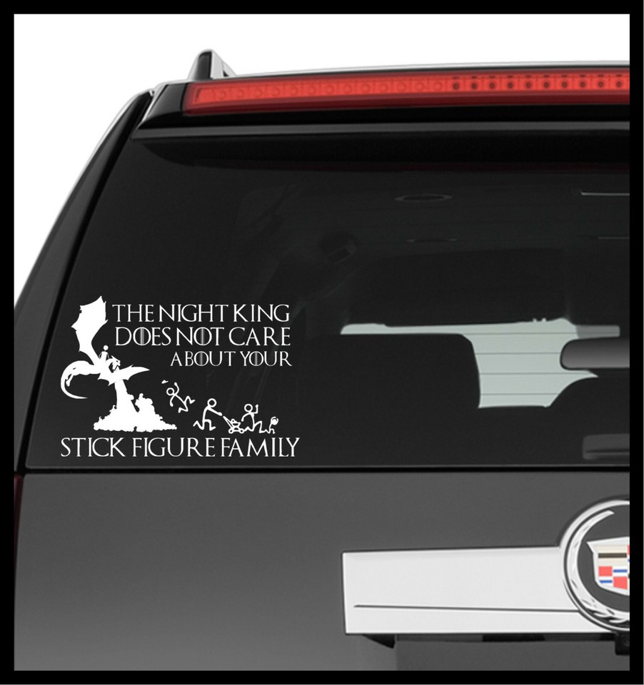 Vinyl Decal Sticker Car Game Of Thrones Night King Does't Care Stick ...