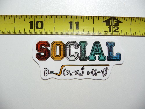 MATH SOCIAL FORMULA DECAL STICKER TEACHER STUDENT SCHOOL COLLEGE | eBay
