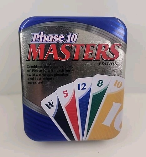 Phase 10 Masters Edition Card Game 2010 Collectors Tin COMPLETE | eBay