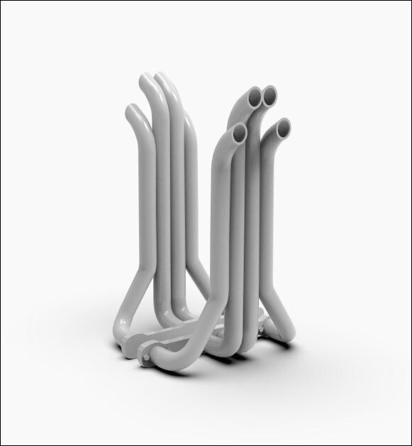 1:25 Derby Vertical Stagger Style headers for SB Engine | eBay