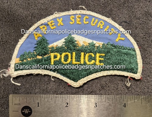 Apex Security Police Patch Washington State | eBay