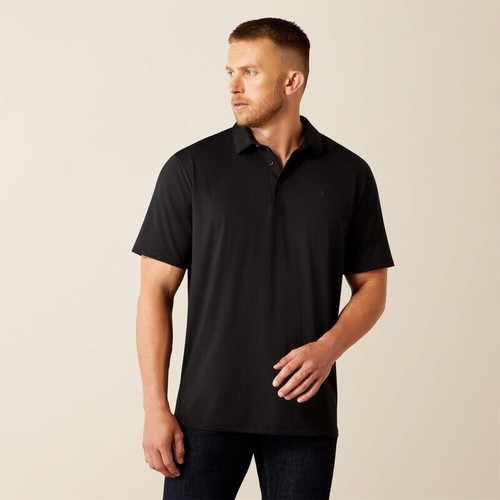 Ariat Men's 360 Airflow Polo Black-54897 | eBay