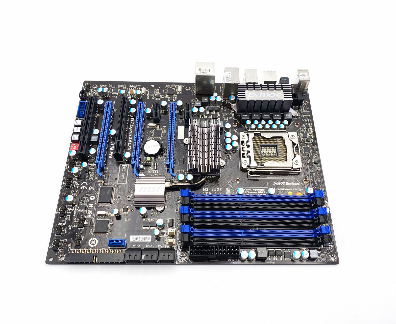MSI X58 Pro-E Mainboard Intel LGA 1366 eSATA FireWire DDR3 Motherboard ...