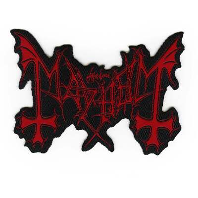 Mayhem Logo Cut Out Patch Black Metal Band Embroidered Iron On | eBay