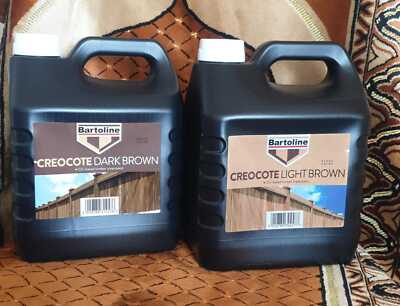BARTOLINE CREOCOTE OIL BASED TIMBER TREATMENT CREOSOTE LIGHT & DARK ...