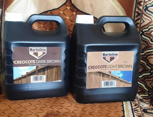 BARTOLINE CREOCOTE OIL BASED TIMBER TREATMENT CREOSOTE LIGHT & DARK ...