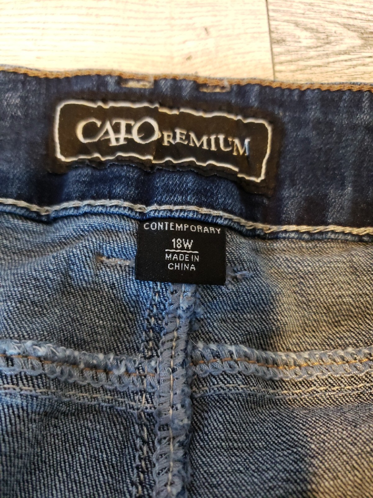 Cato Premium Denim Distressed Blue Jeans Women's Size… - Gem