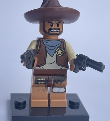 Lego Cowboy dark FLESH CHARRO western bandit w brick warriors sombrero ...