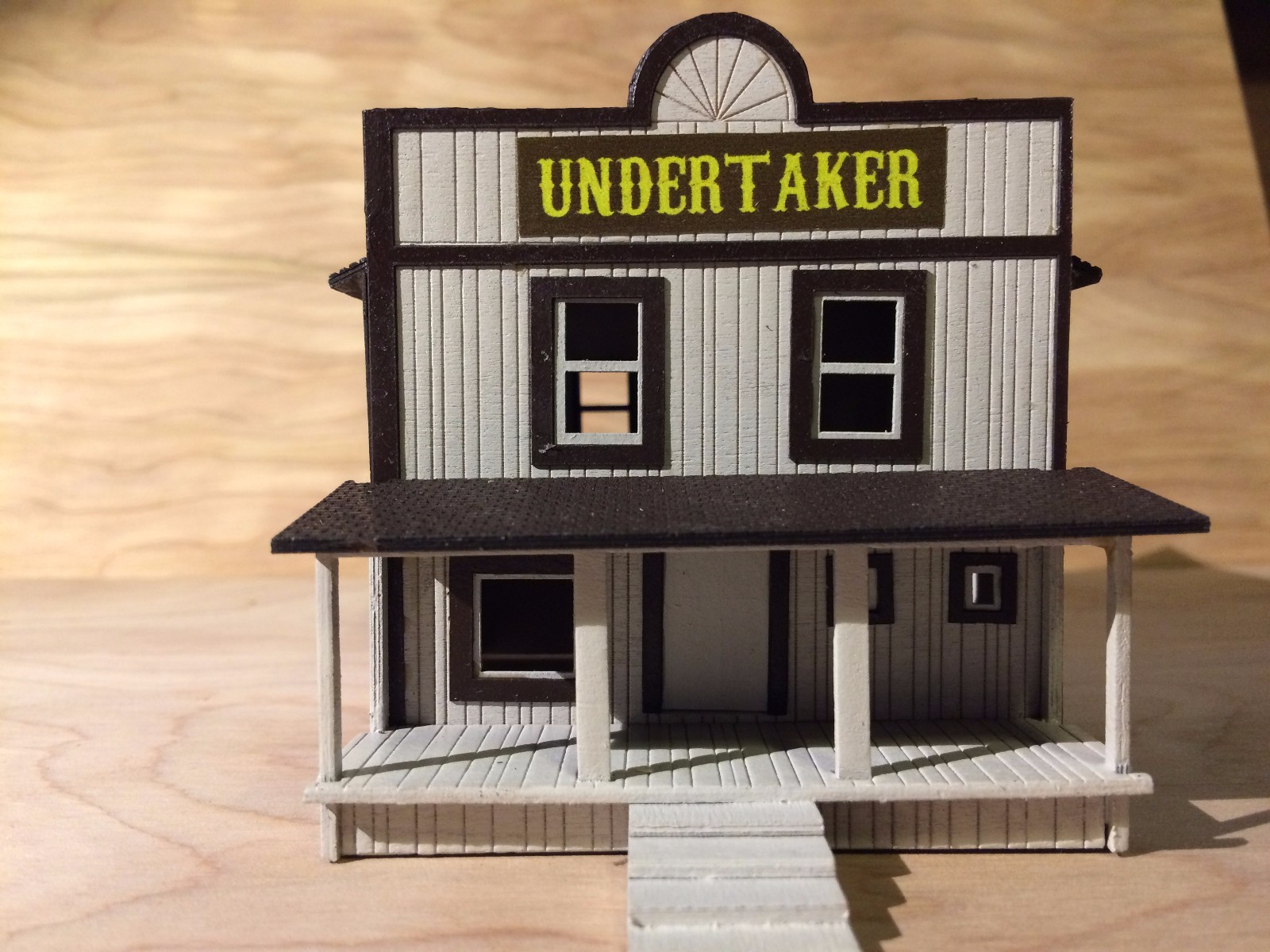 HO Scale Old West Undertaker's Parlor Kit | eBay
